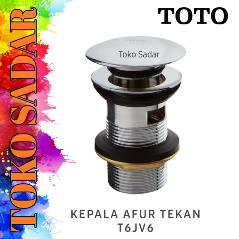 Jual TOTO T6JV6 kepala afur toto tekan/pop up kepala sifon wastafel ...