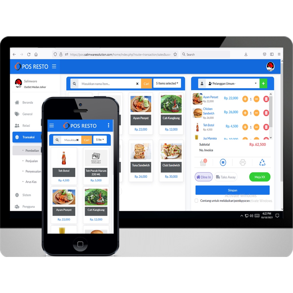Jual Aplikasi POS Resto Berbasis Web | Shopee Indonesia