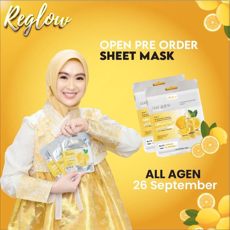 Jual Reglow Sheet Mask Ultimate | Shopee Indonesia