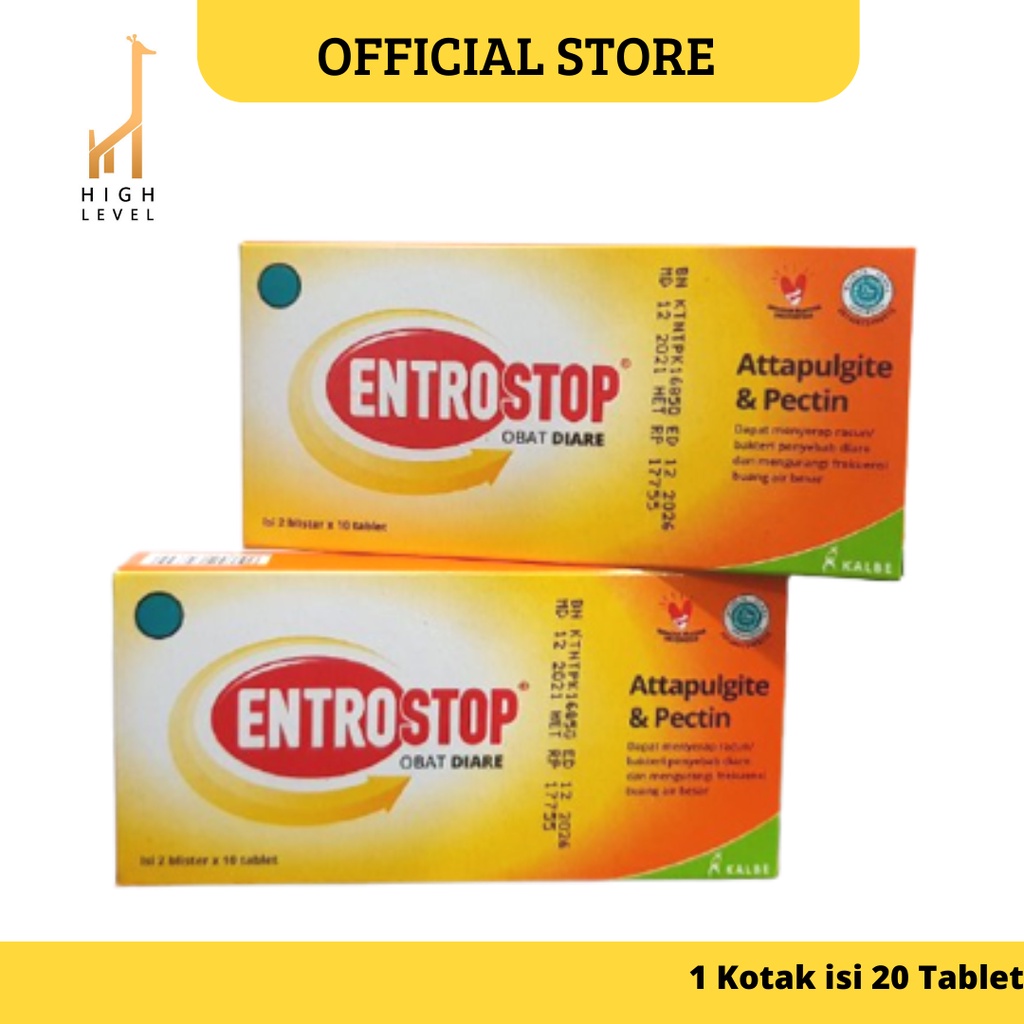 Jual Entrostop Obat Diare Tablet (1 Kotak isi 20 Tablet) | Shopee Indonesia