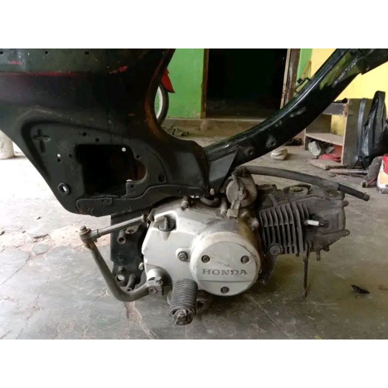 Jual frame rangka honda stretcup astrea c70 untuk mesin karisma supra 125 | Shopee Indonesia