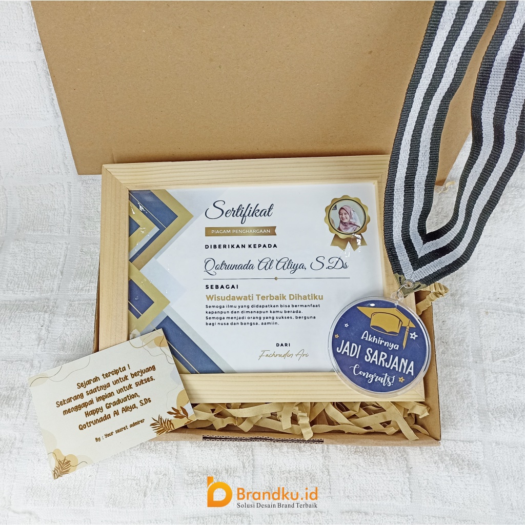 Jual MEDALI CUSTOM DAN SERTIFIKAT CUSTOM TULISAN DAN FOTO / MENDALI CUSTOM / GIFT CERTIFICATE ...