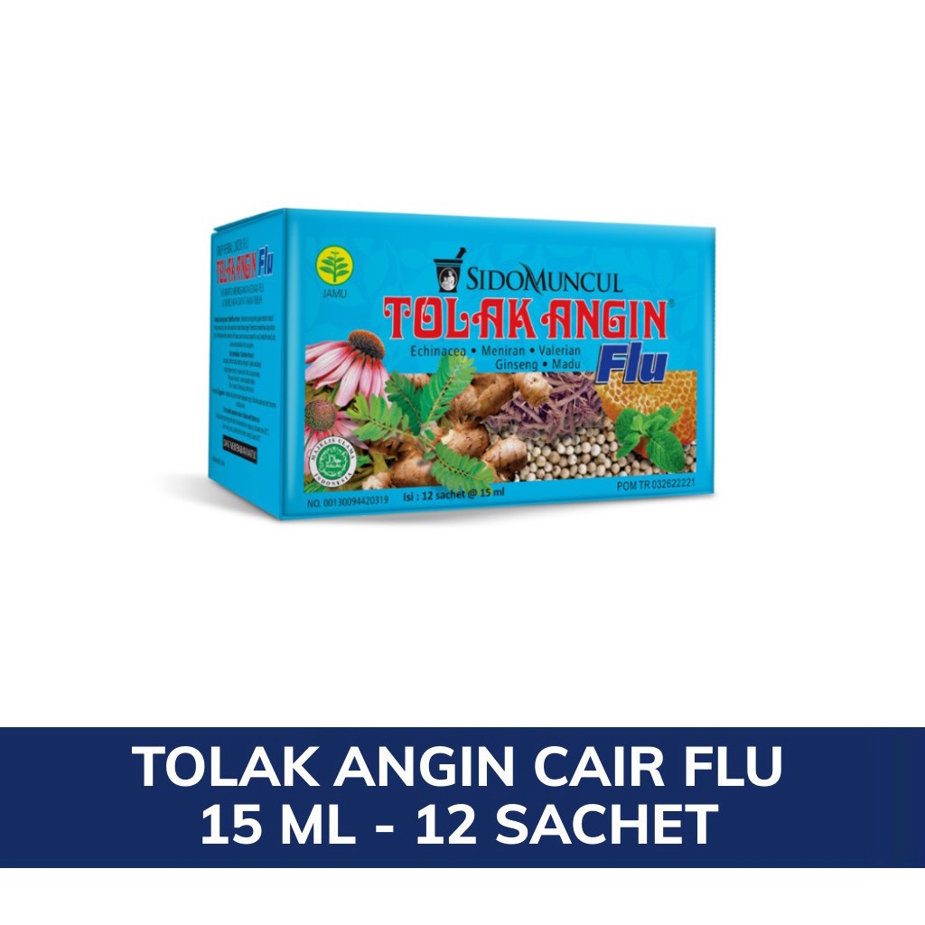 Jual TOLAK ANGIN Flu Dus Isi 12 Sachet @ 15 ML | Shopee Indonesia