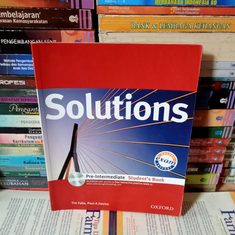 Jual BUKU SOLUTION PRE-INTERMEDIATE STUDENT'S BOOK + DVD | Shopee Indonesia