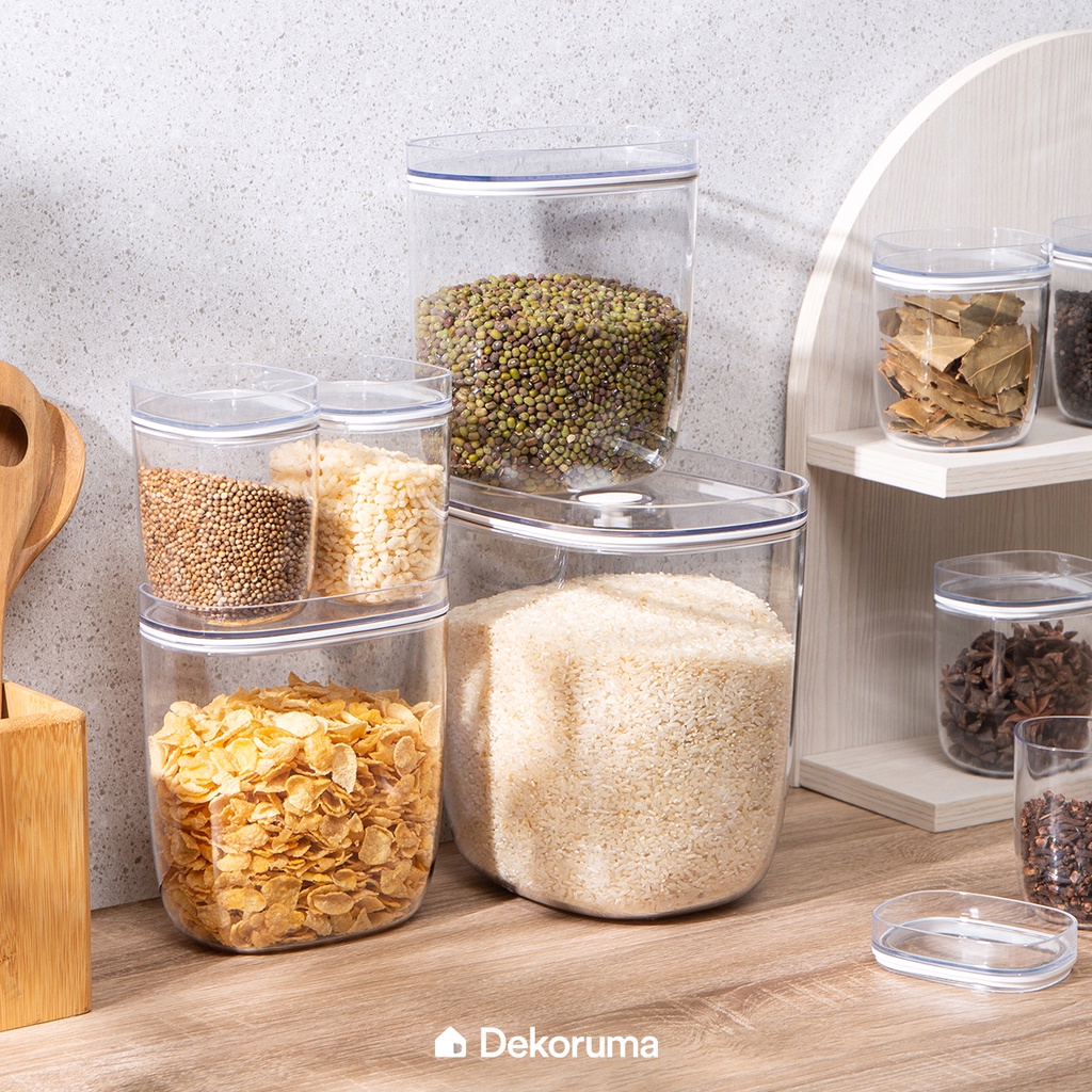Jual Dekoruma KAMI Toples Makanan Serbaguna | Food Storage Box | Shopee ...