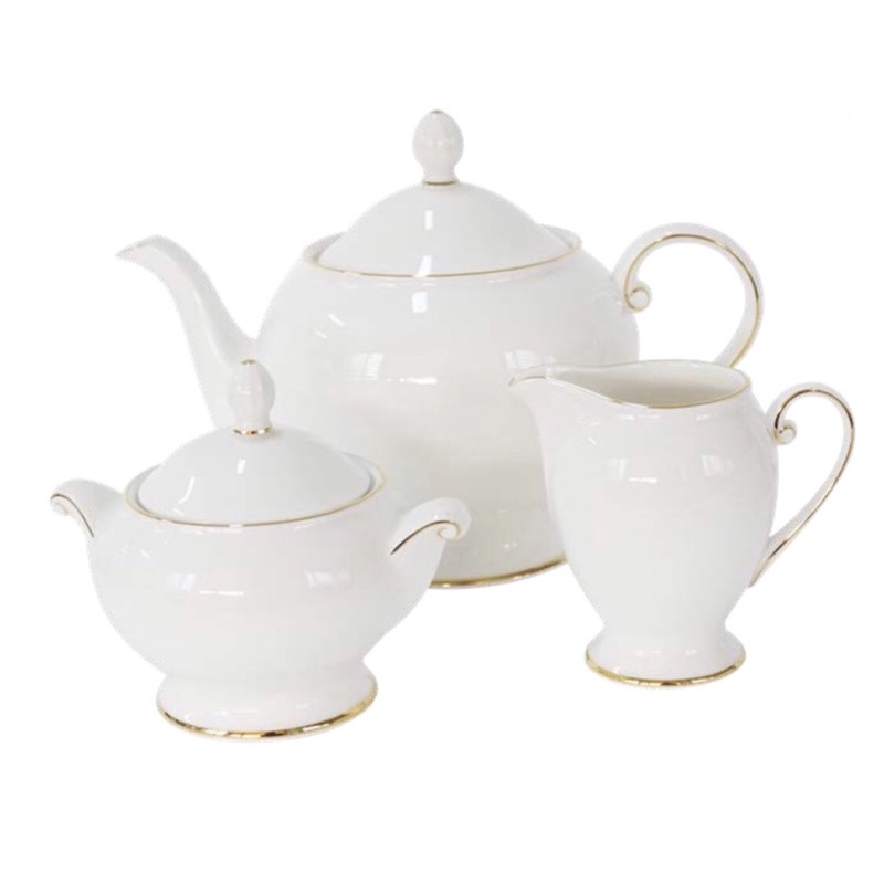 Jual Saint James Cameo Gold /Platinum Tea Set Teapot Teko Sugar Pot ...