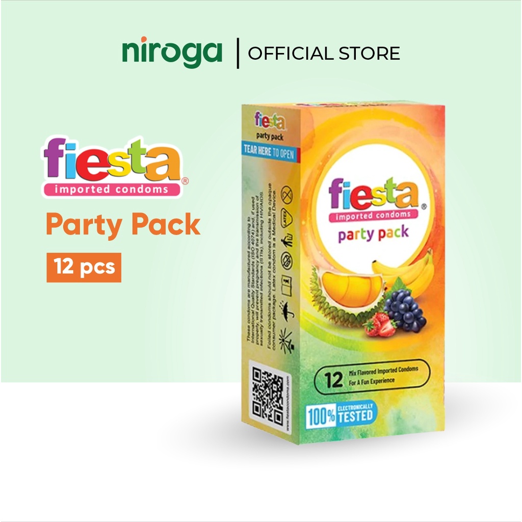 Jual FIESTA Party Pack - Kondom Dengan 4 Varian Aroma (12 pcs) | Shopee ...