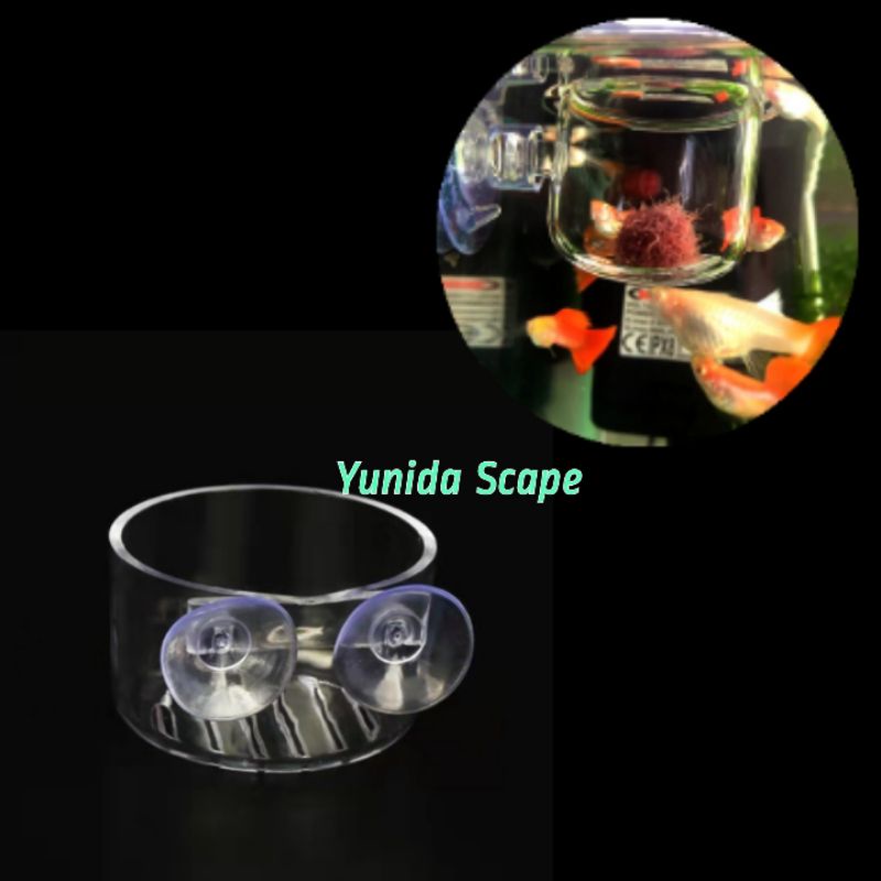 Jual TEMPAT PAKAN CACING / POT GANTUNG AQUASCAPE AKRILIK PREMIUM ...