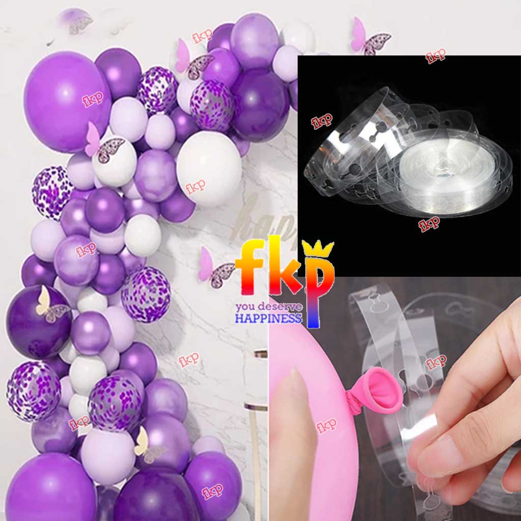 Jual Strip Balon Rantai / Garland Klip Link / Chain Balloon Pvc ...