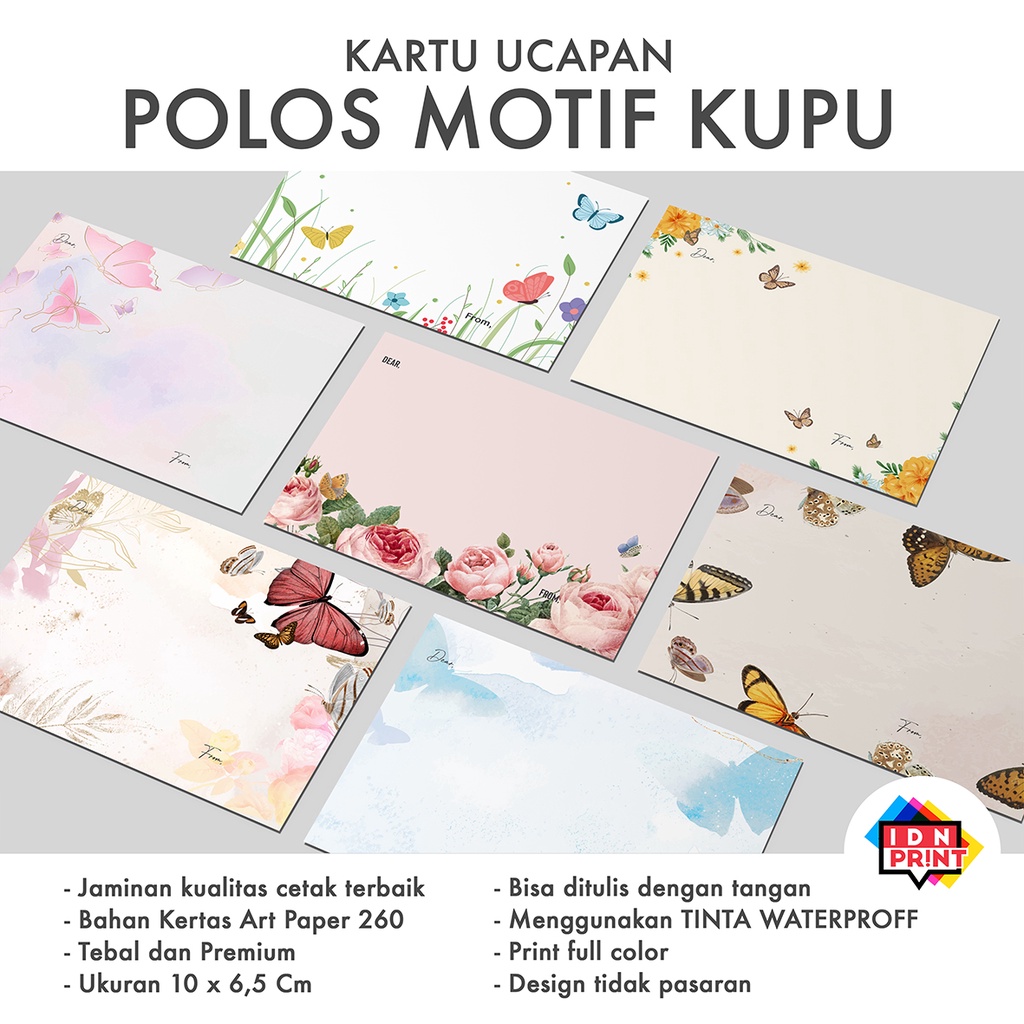 Jual IDNPRINT - kartu ucapan polos lucu estetik greeting card cards ...