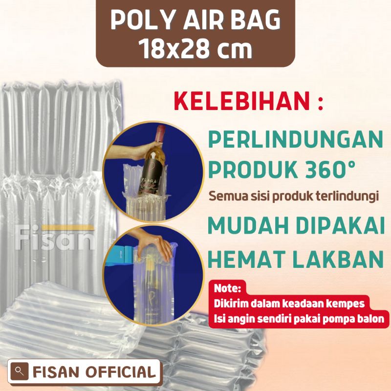 Jual Kantong Poly Air Bag Cushion Inflatable Bag Bubble Wrap Inflatable 18x28 | Shopee Indonesia