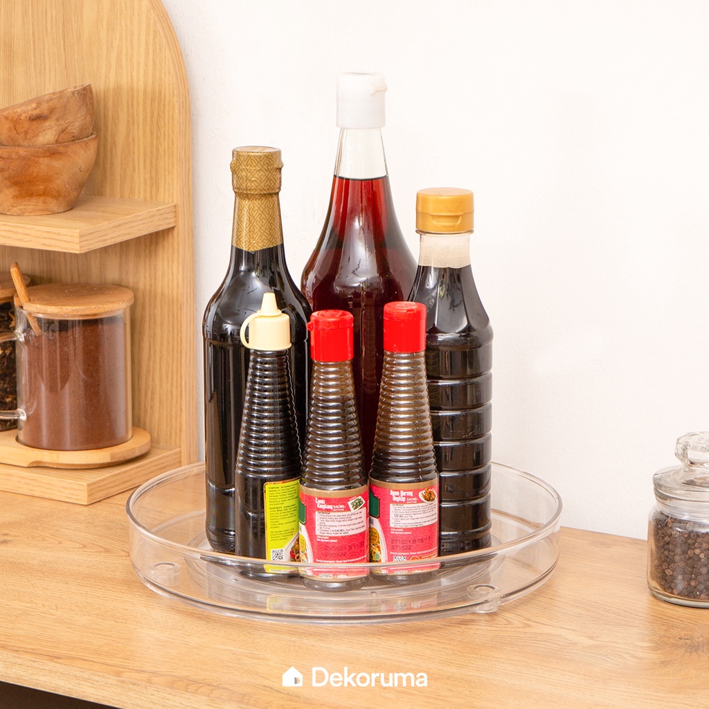 Jual Dekoruma HAKO Rak Putar Serbaguna | Rak Bumbu Dapur Putar 24.5x7 ...