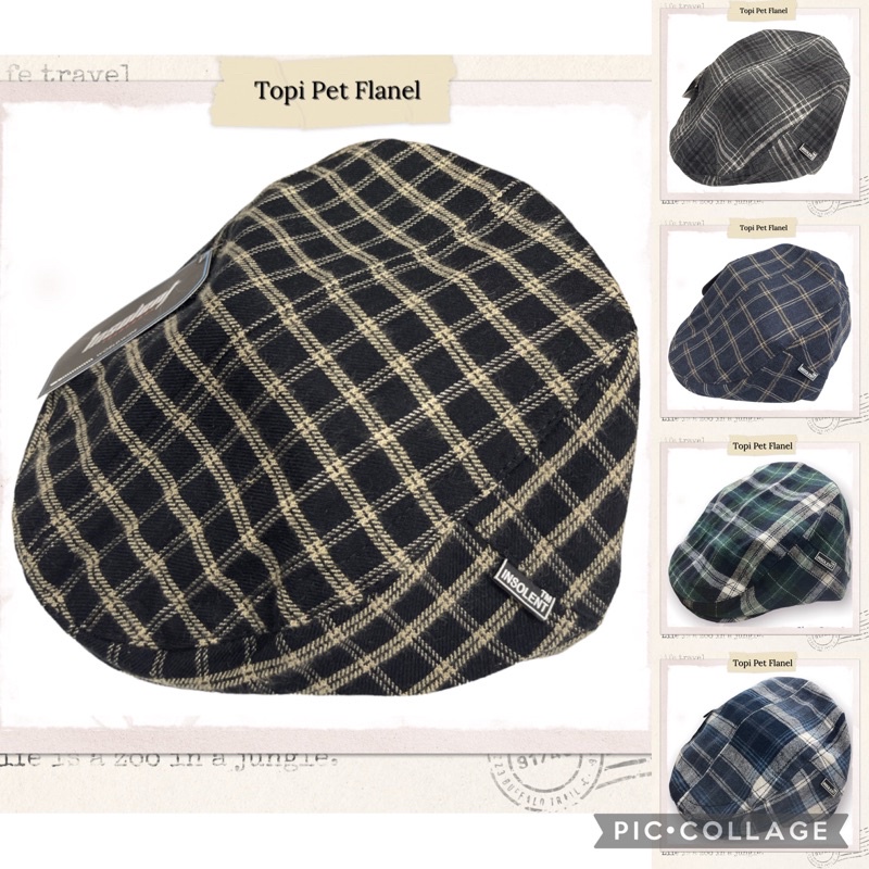 Jual Topi pet flanel - topi pelukis - topi seniman - topi sutradara ...