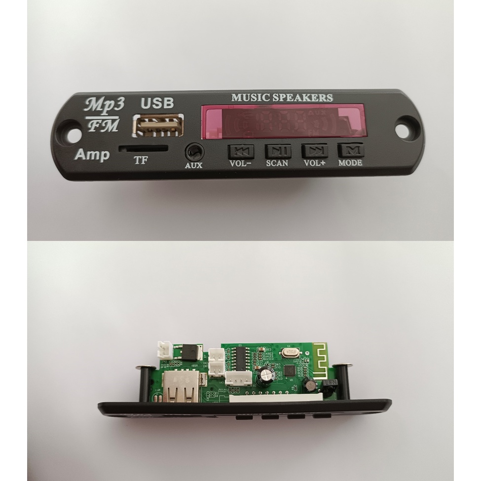 Jual Modul Mp3 Bluetooth 12V high quality dilengkapi Amplifier | Shopee ...