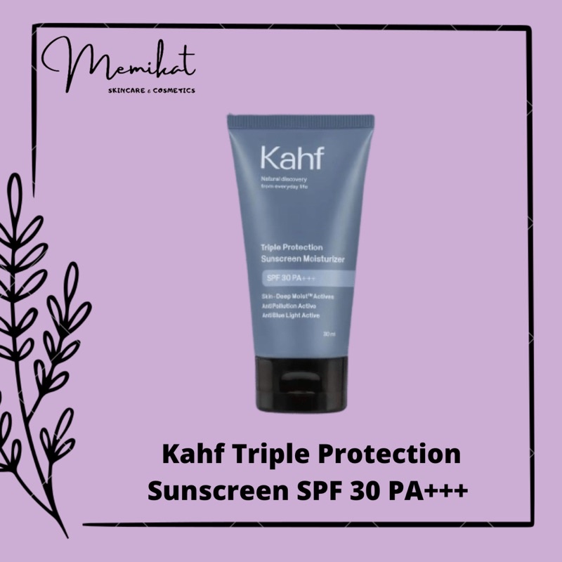 Jual KAHF TRIPLE PROTECTION SUNSCREEN SPF 30 PA+++ | Shopee Indonesia