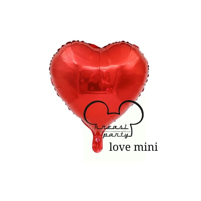 Jual Balon Love Mini / Balon Love Merah / Balon Foil Love / Balon Hati ...