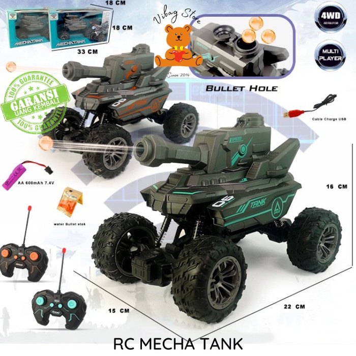 Jual RC MECHA Tank Water Bomb 4WD Jelly Offroad Crawler RDR1195 ...