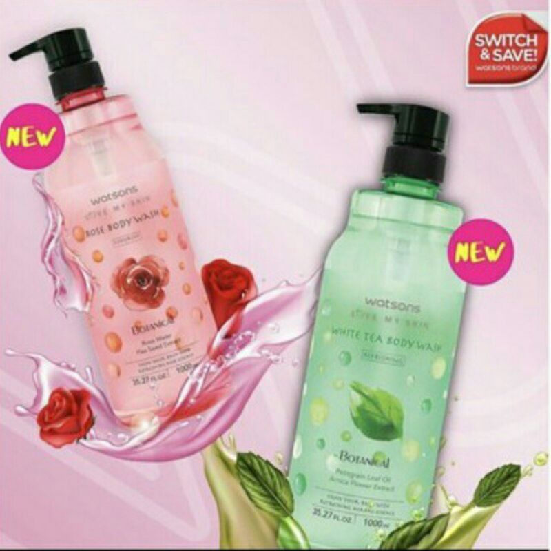 Jual Watson Botanical Body Wash 1000ML/1L Sabun mandi segar 100 ...