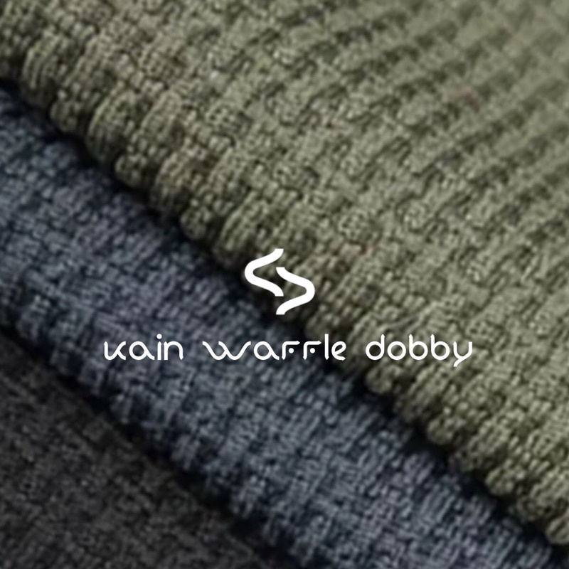 Jual Bahan Kain Waffle Dobby / Wafle Dobby - Bahan Kemeja - Premium ...