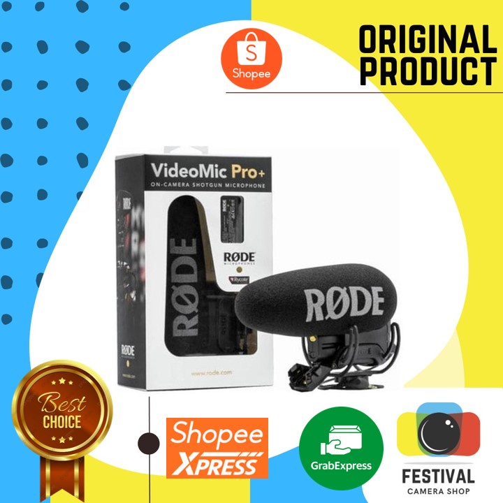 Jual Rode VideoMic Pro + (Plus) Microphone | Shopee Indonesia