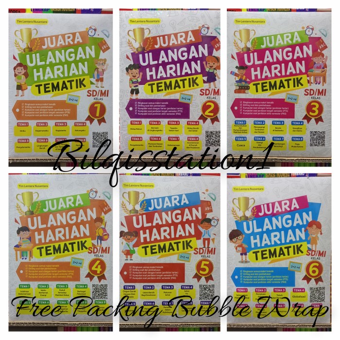 Jual Kumpulan Soal Buku Soal/Juara Ulangan Harian Tematik Kelas 1 2 3 4 5 6 Sd K13 | Shopee ...