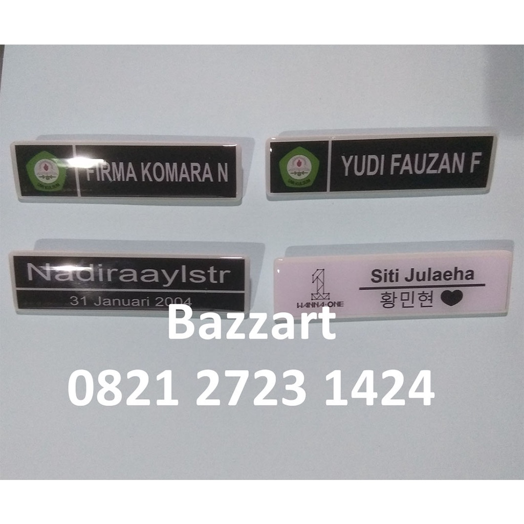 Jual Name Tag Magnet I Name Tag Sekolah / karyawan | Shopee Indonesia