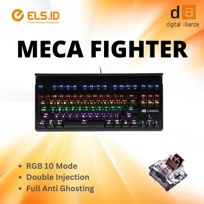Jual MECA Fighter Keyboard Gaming Digital Alliance RGB (Switch Brown ...
