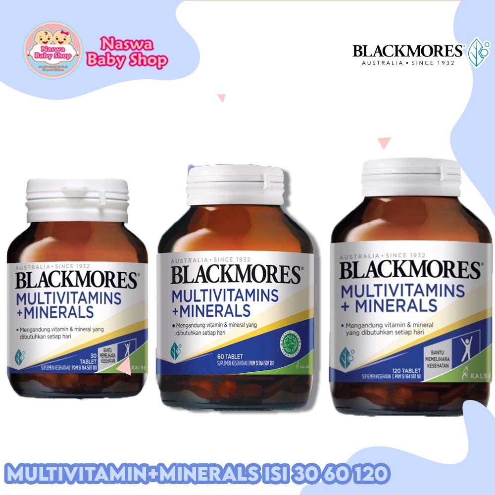 Jual Blackmores Multivitamin + Minerals 30 60 120 tablet | Shopee Indonesia