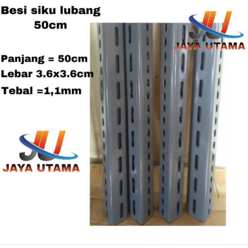 Jual Besi Siku Lubang 50cm Warna Abu | Shopee Indonesia