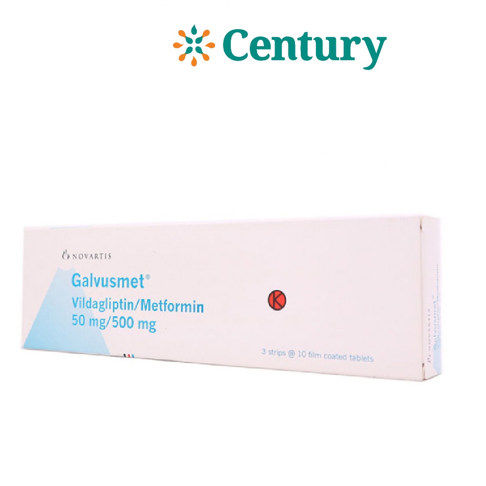 Jual GALVUSMET 50 MG/500 MG 1 STRIP 10 TABLET / METFORMIN / DIABETES ...