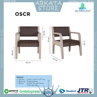 Jual OSC-R 1 SEATER - KURSI TERAS OLYMPLAST SOFA CHAIR RATTAN KURSI TAMAN / KURSI PLASTIK | OSCR ...