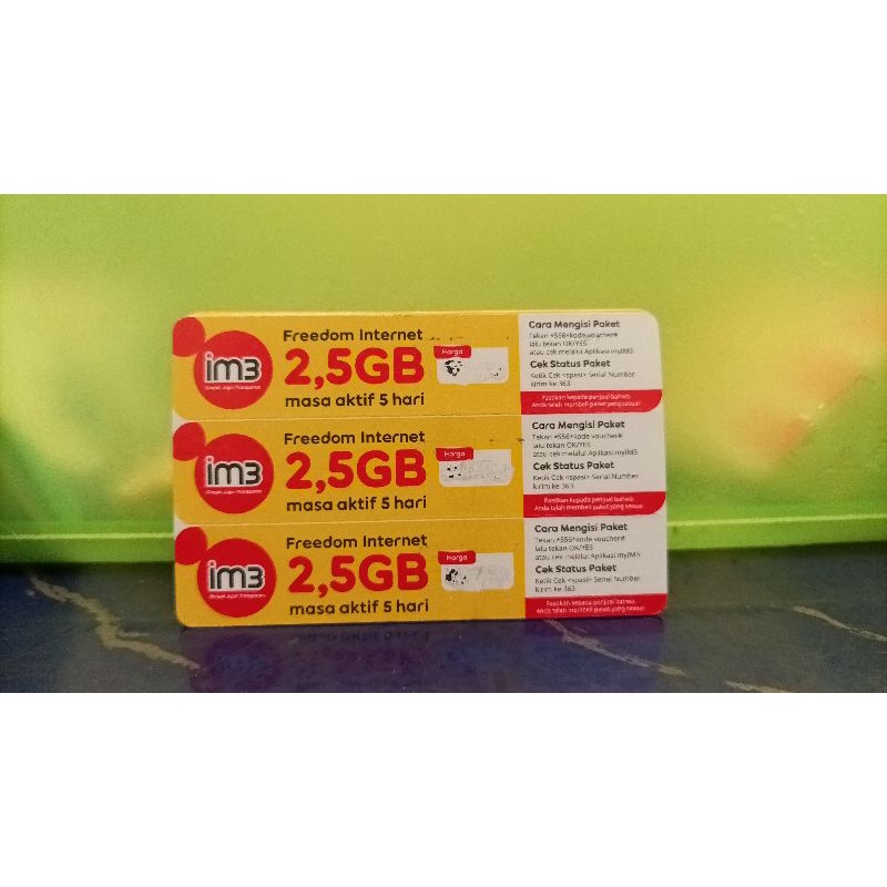 Jual Voucher Indosat 2,5Gb | Shopee Indonesia