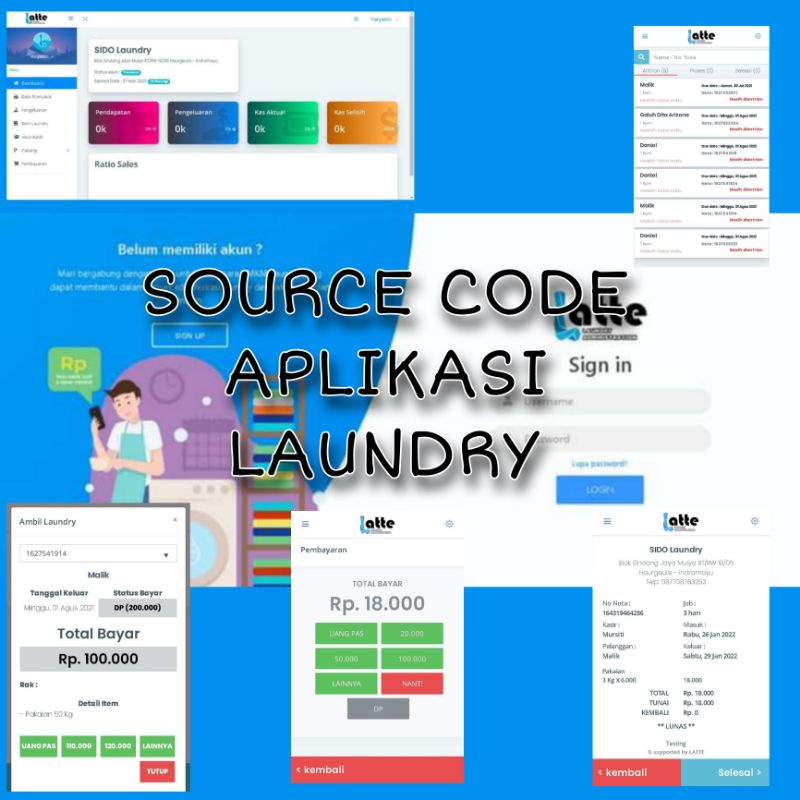 Jual Source Code LATTE (Aplikasi Management Laundry berbasis web ...