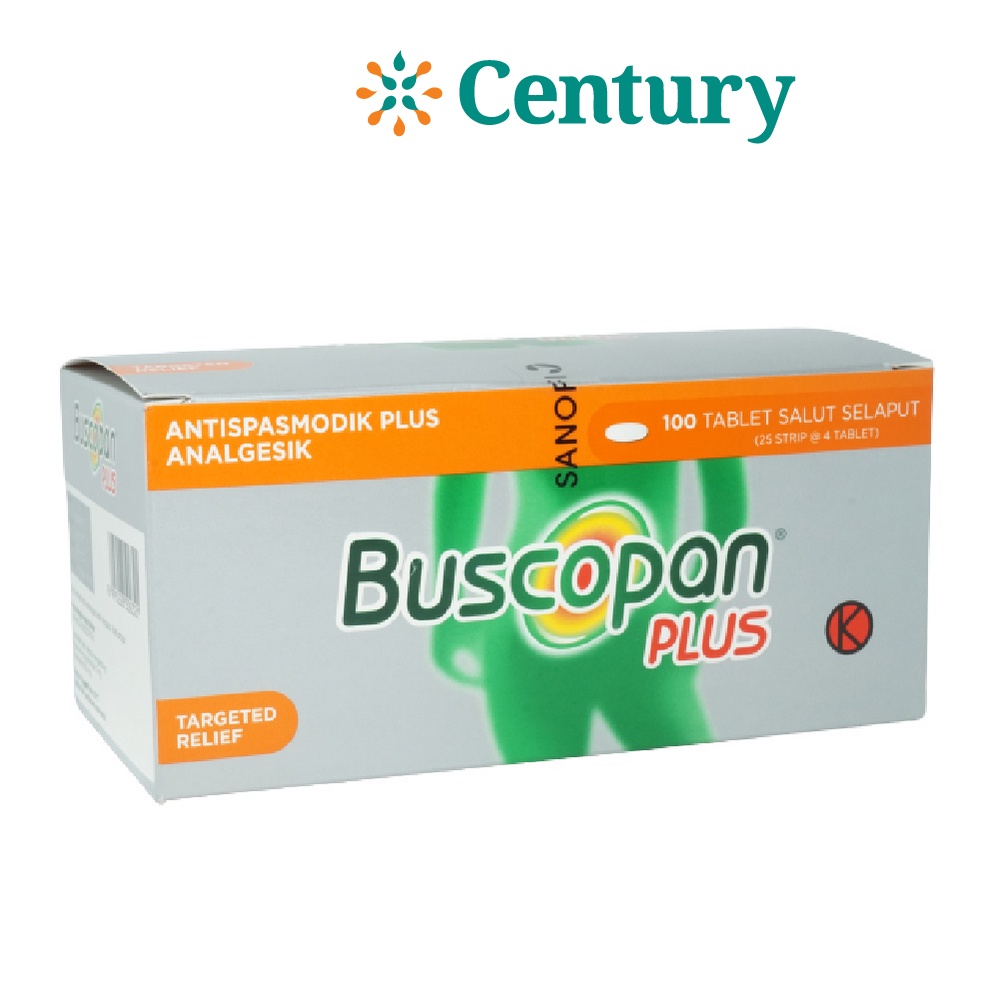 Jual BUSCOPAN PLUS 1 STRIP 4 TABLET / PEREDA NYERI / KRAM PERUT ...