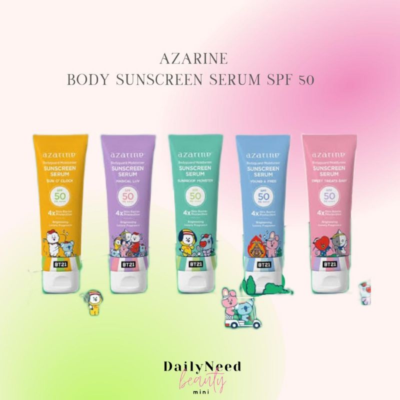 Jual AZARINE BODY GUARD MOISTURIZER SUNSCREEN SERUM SPF 50 PA ...