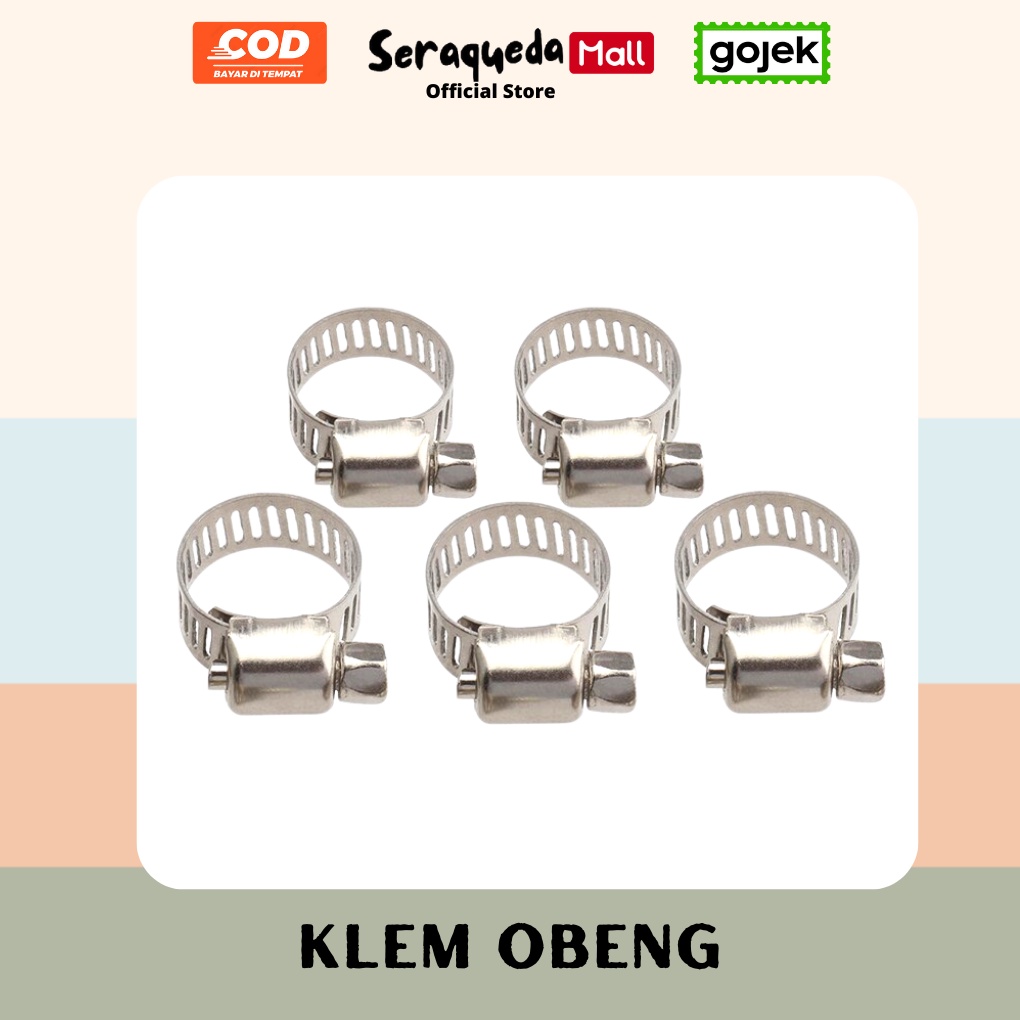 Jual Klem Obeng Uk lengkap - Clamp Hose, Klem Obeng, Klem Pipa new ori | Shopee Indonesia