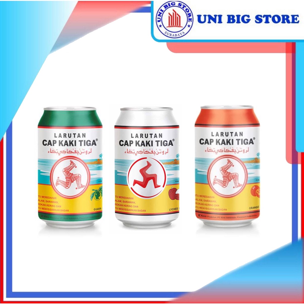 Jual Larutan Cap Kaki Tiga Leci Jeruk Strawberry Melon Anggur Can 320 ml Minuman Kaleng | Shopee ...