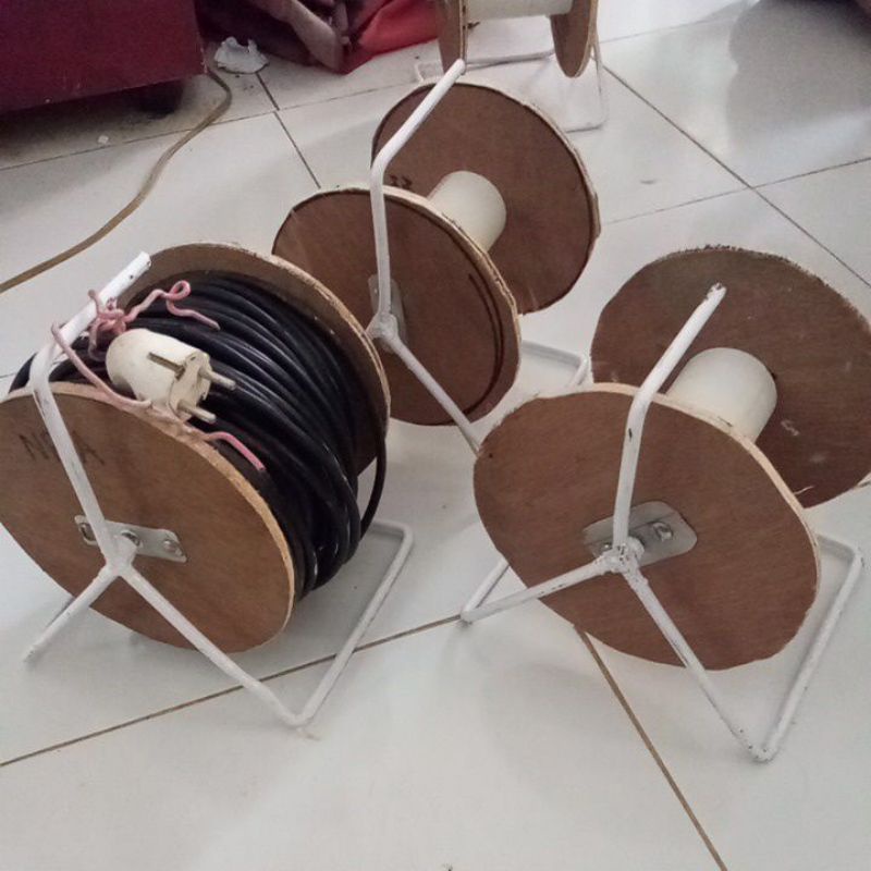 Jual gulungan kabel/klos kabel/roll kabel bobin kayu | Shopee Indonesia