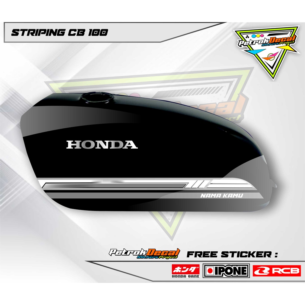 Jual Striping List Variasi Cb100 / Sticker Motor Cb100 Custom | Shopee ...