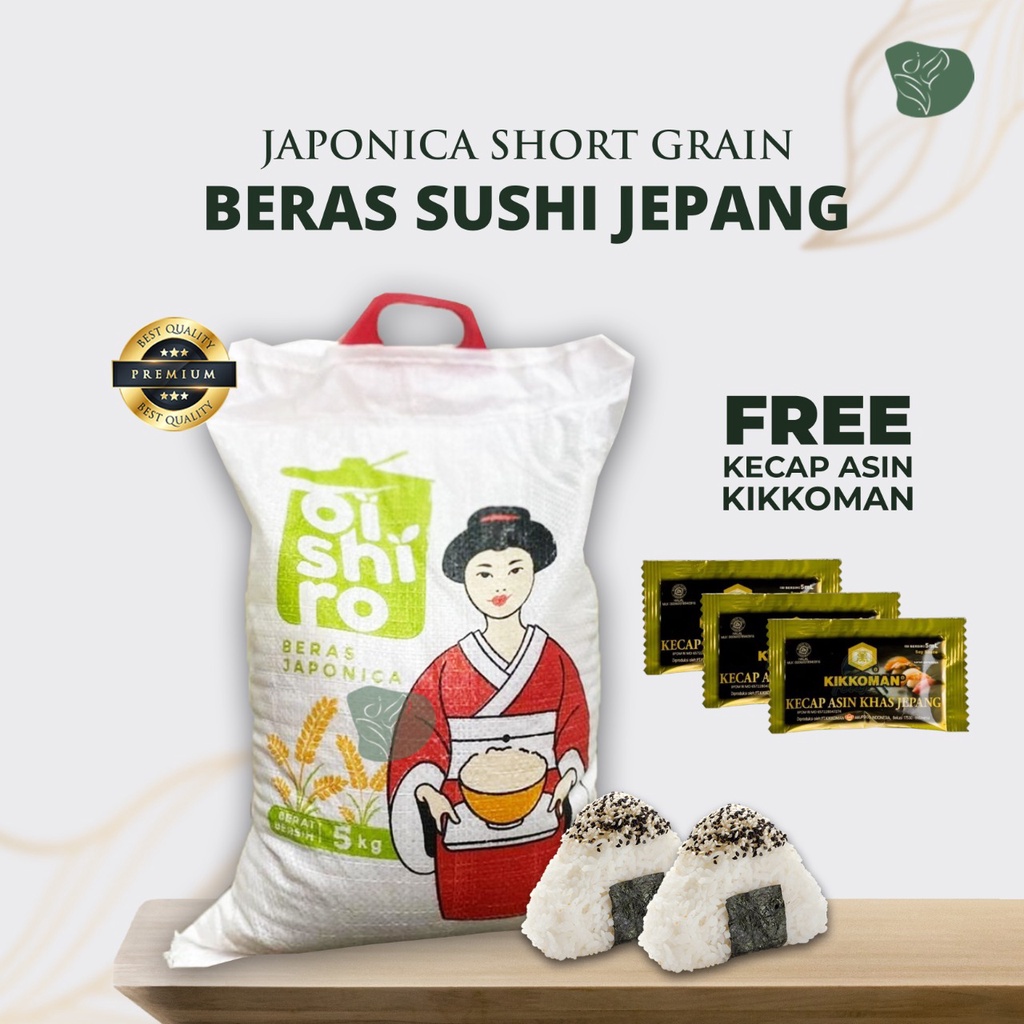 Jual Beras Jepang sushi rice prmium SHORT GRAIN WHITE original beras ...