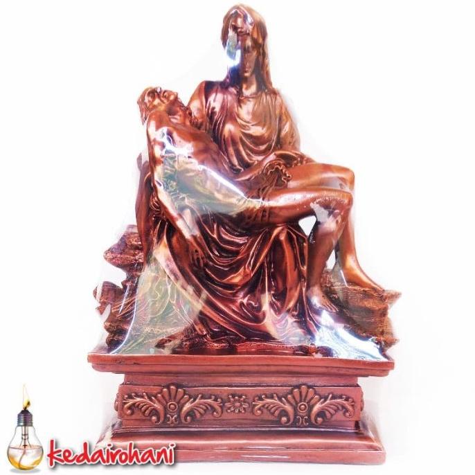 Jual Buruan beli] Patung Pieta Maria Memangku Yesus Kisah Sengsara ...