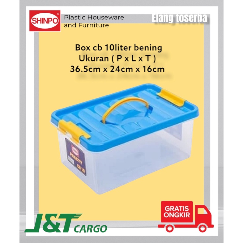 Jual Shinpo Container Box Plastik CB 10 liter Kotak Kontainer CB10 ...