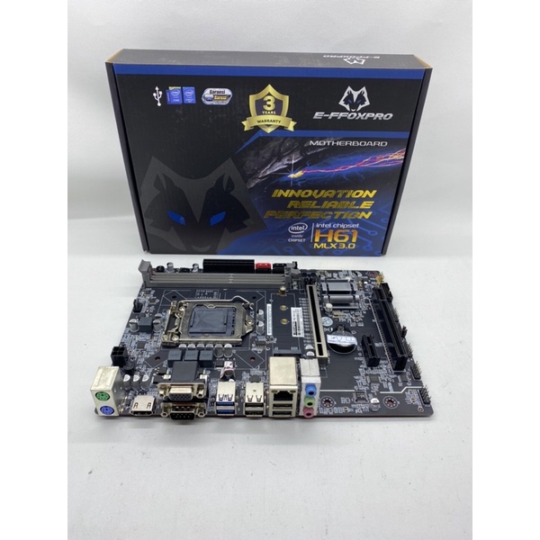 Jual MOTHERBOARD EFFOXPRO H61 LGA 1155 USB 3.0 | Shopee Indonesia