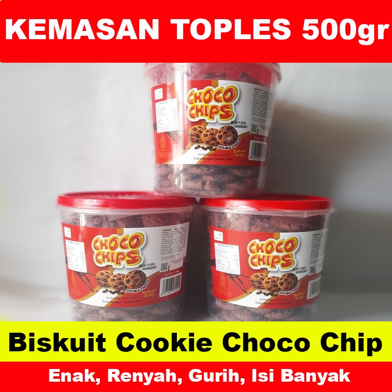 Jual Biskuit Cookie Choco Chip Toples 500gr Juara Snack | Shopee Indonesia