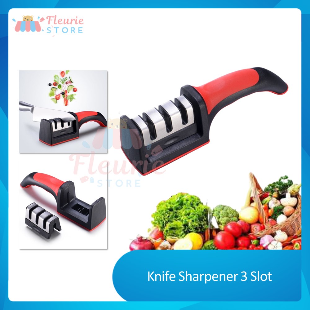 Jual Knife Sharpener 3 Slot - Pengasah Pisau model Stik | Shopee Indonesia