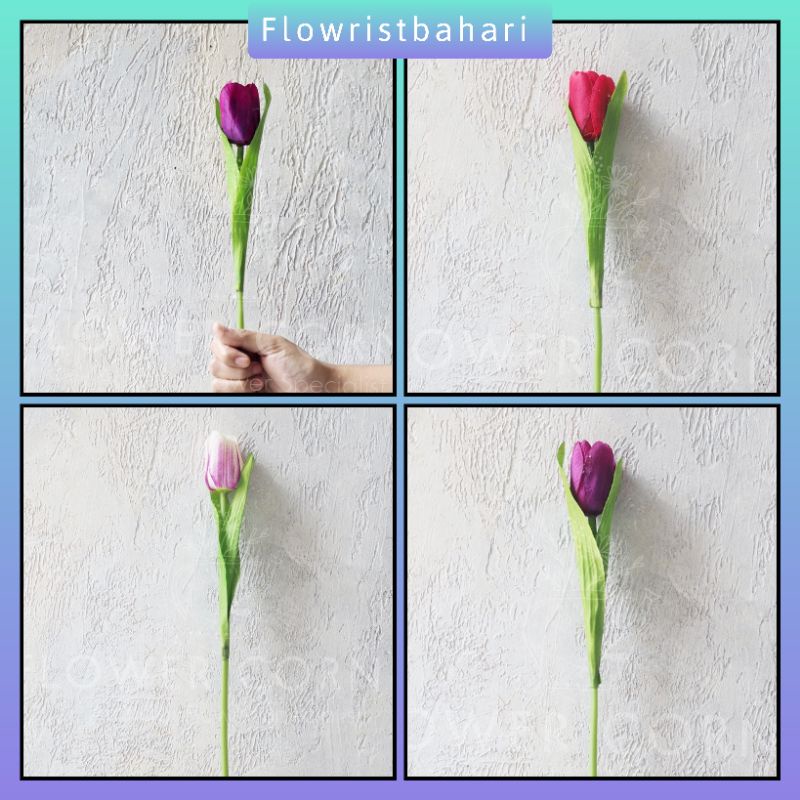 Jual Bunga Tulip Kain Kecil 1 Tangkai / Small Artificial Tulip Flower ...