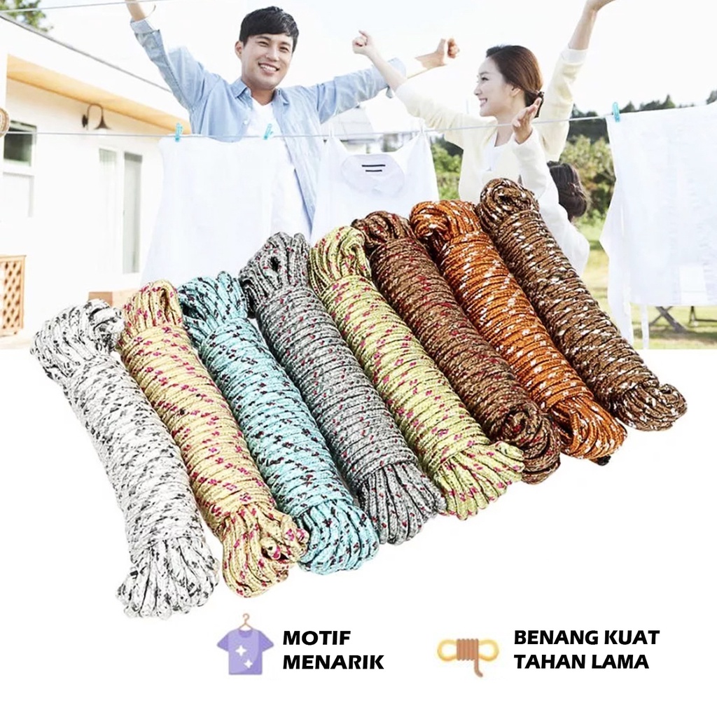 Jual Tali Jemuran 10 Meter Nylon Kuat - Tali Ikat Barang Tahan lama ...