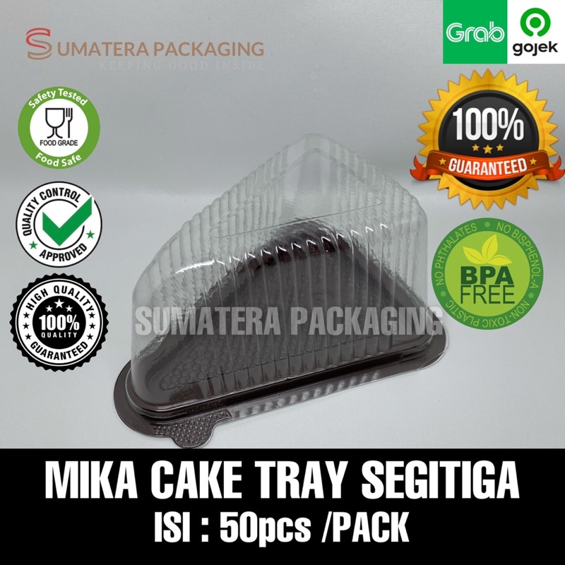 Jual MIKA CAKE SEGITIGA 50pcs KUE KECIL / KUE POTONG / SLICE CAKE ...