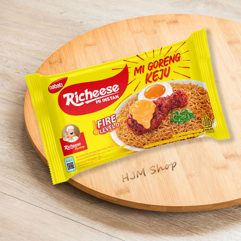 Jual Mie Richeese Level 0 3 5 Mi Instan Ramen Goreng Keju Pedas Viral ...