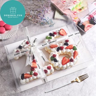 Jual Box kue huruf alphabet Box kue tart Box kue bening Box kue beserta ...